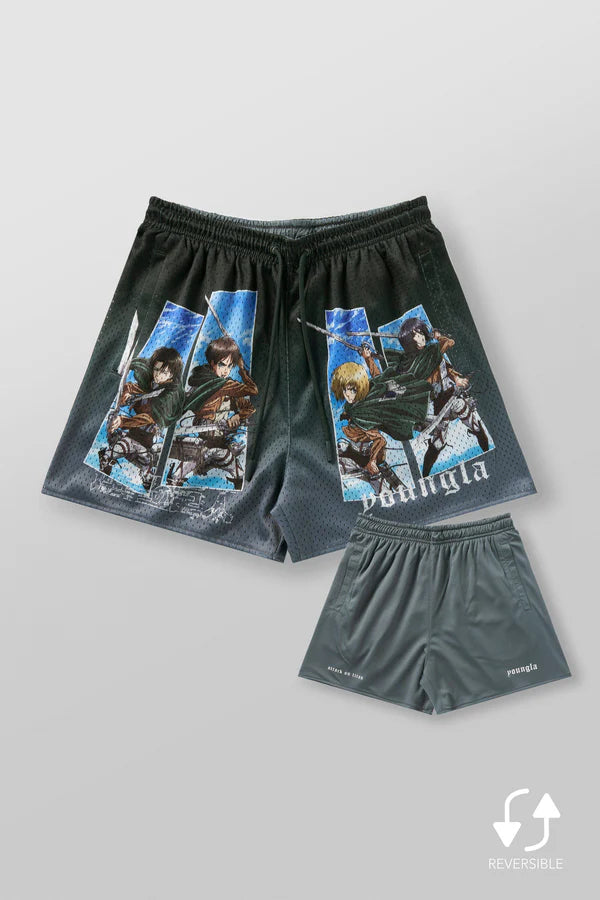 1126 - AOT© x YLA Mesh Shorts SCOUT REGIMENT — Ropafitgt