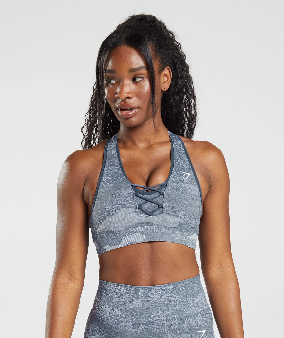 Adapt Camo Seamless Sports Bra River Stone Grey — Ropafitgt